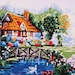 Grafitec Printed Tapestry/needlepoint Kit – Pond in the Garden - Etsy