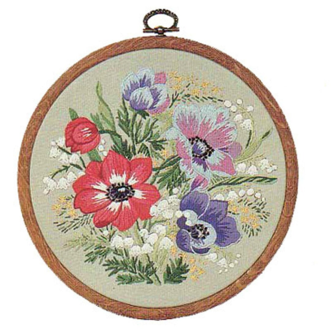 Design Perfection Freestyle Embroidery Kit - Anemones - Etsy