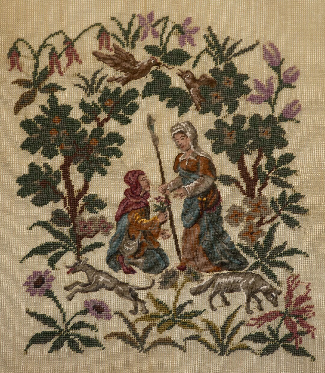 Fully Worked Needlepoint Canvas Set – Medieval Hunting Scenes - Etsy