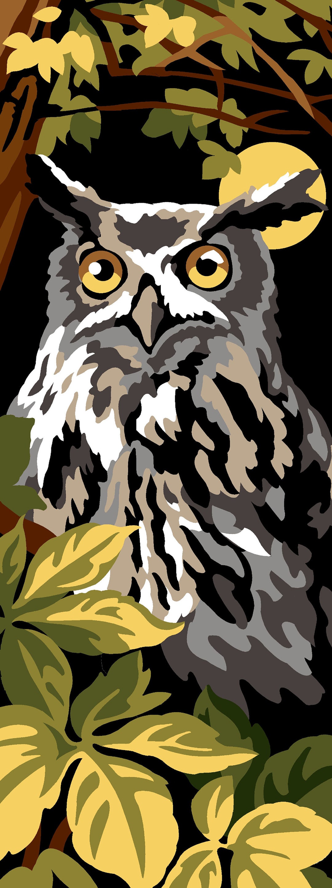 SEG De Paris Tapestry/needlepoint Kit Owl chouette - Etsy