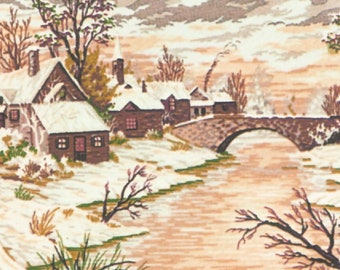 Snow Scene Tapestry - Etsy