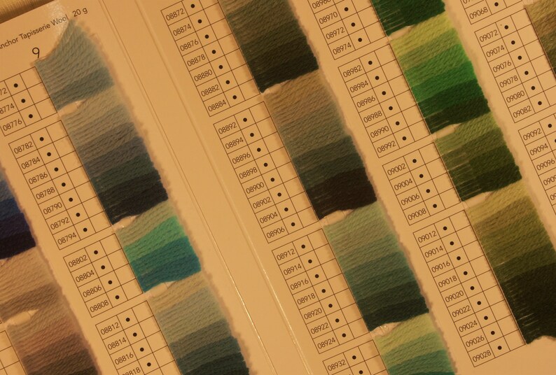 Anchor Tapestry Wool Shade Card Shows All 475 Shades - Etsy UK