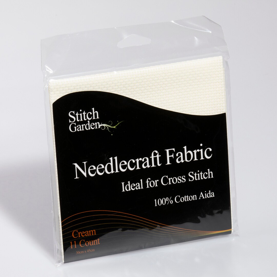 Aida 11 Count Cross Stitch Fabric Pre-pack 30 X 45cm Cream SG by ...