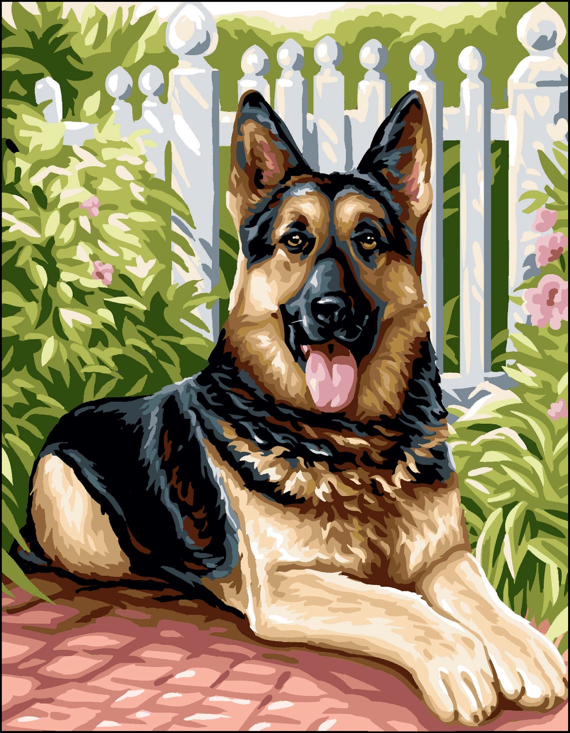 Royal Paris Tapestry/needlepoint Kit Belle german Shepherd - Etsy