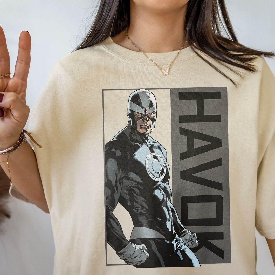 Marvel X-men Havok Character Side Profile Graphic T-shirt - Etsy