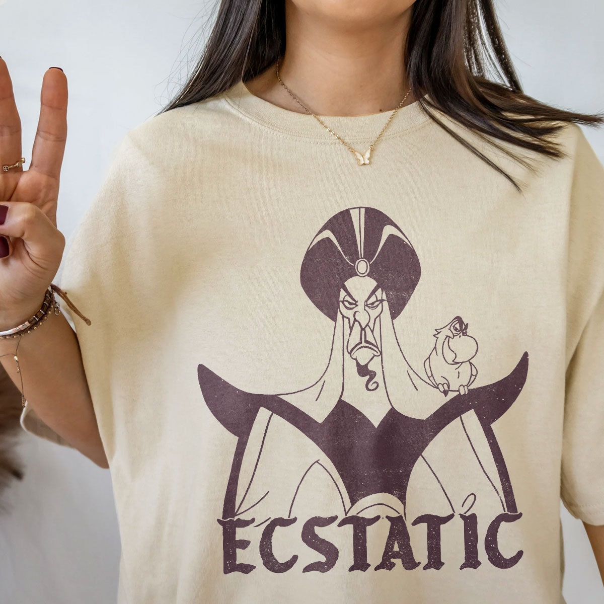 Disney Aladdin Jafar Lago Ecstatic Look Graphic T-shirt - Etsy