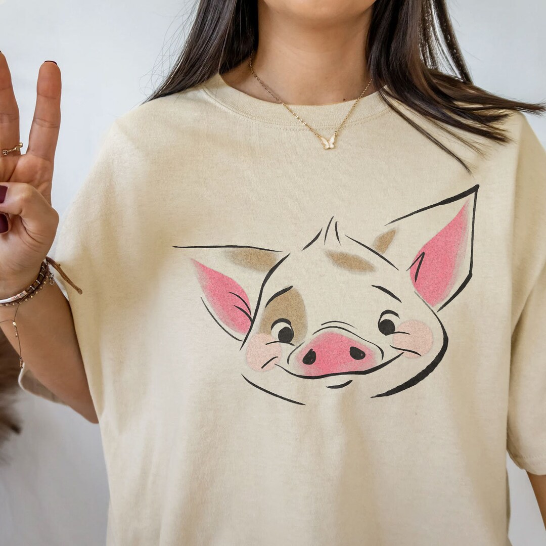 Disney Moana Pua Face T-shirt Moana Princess Shirt Disney - Etsy