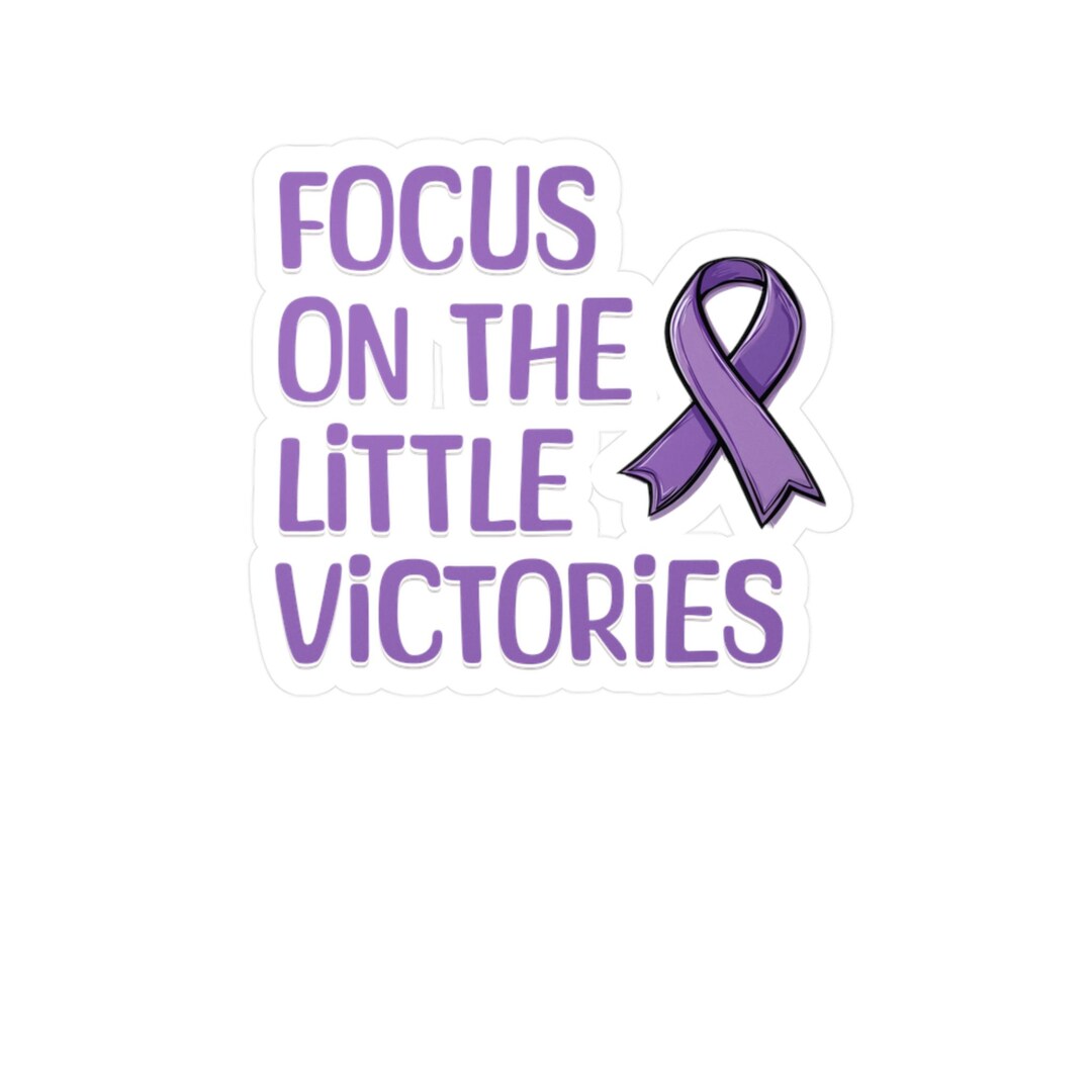 Motivational Kiss-cut Vinyl Decals, Cancer Awareness Stickers, Fight ...