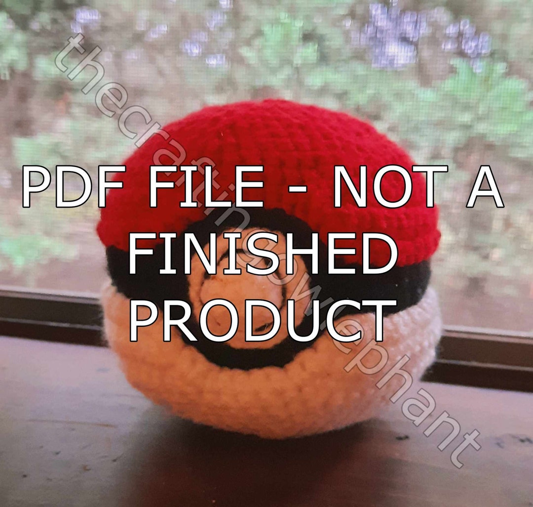 PDF - Pokeball CROCHET PATTERN - Etsy