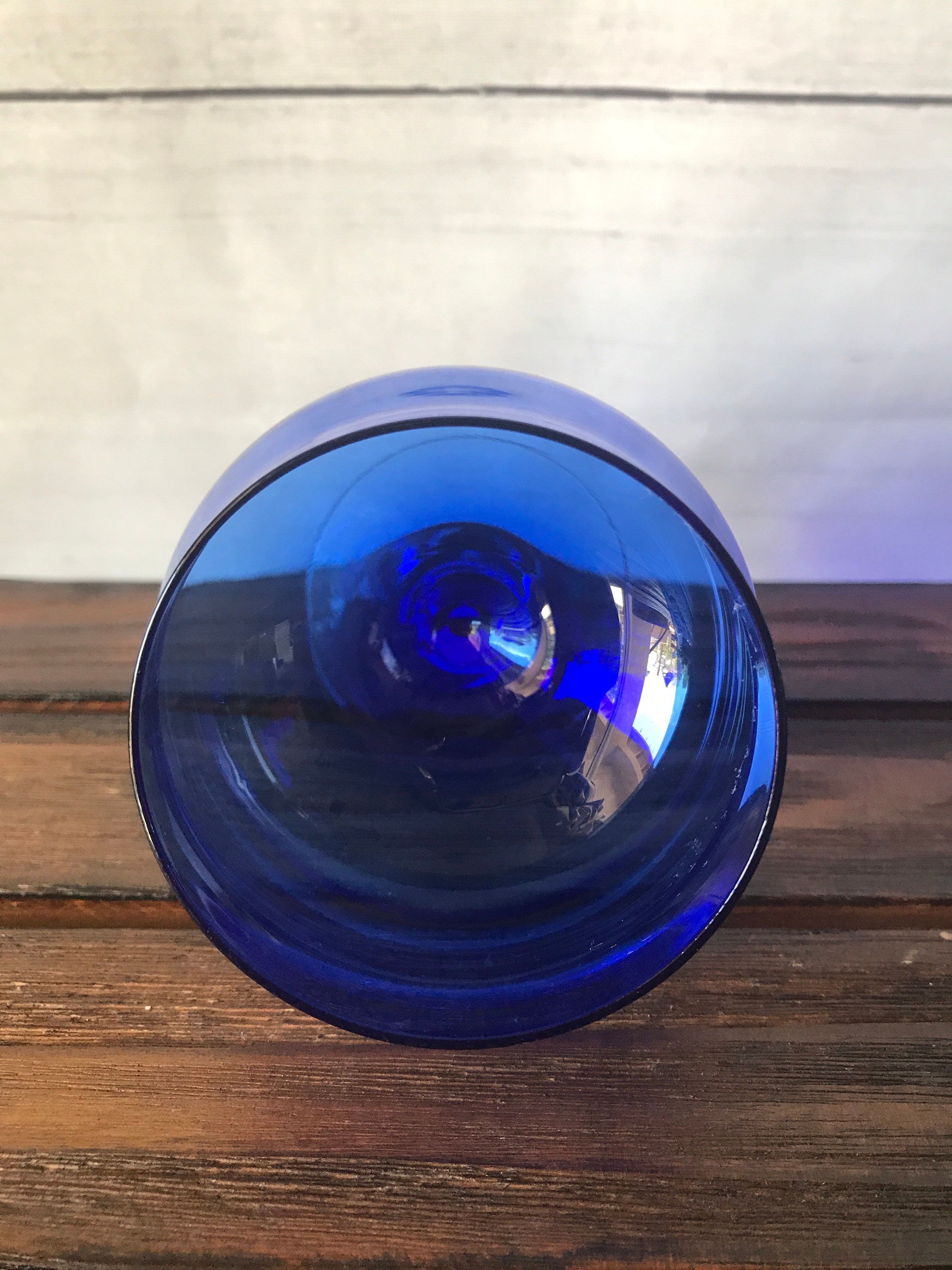 Sasaki Crystal Stemware in Cobalt Blue. Set of 4 - Etsy