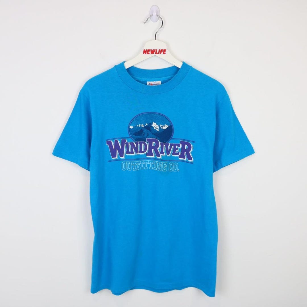 Vintage 90's Wind River Outfitting Tee - S - Etsy