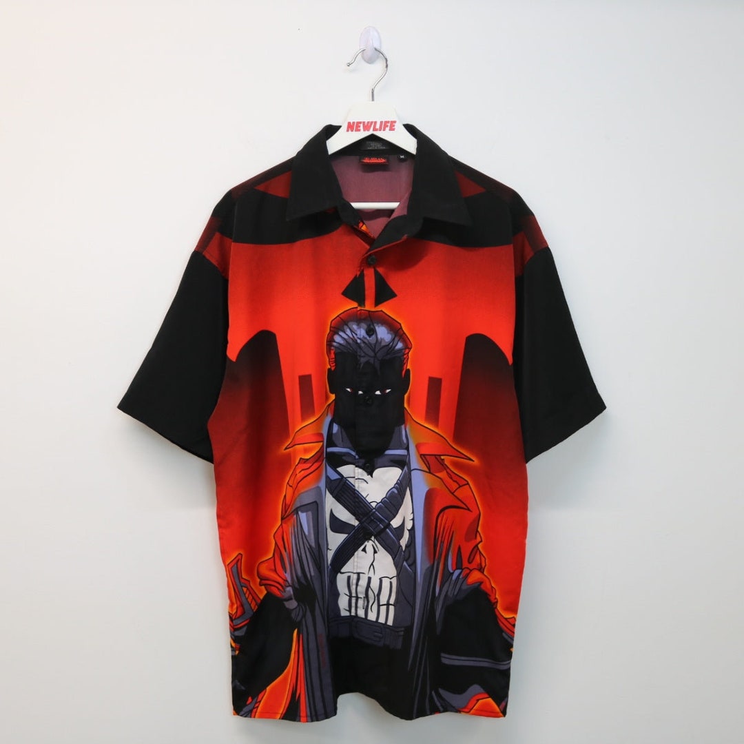 Vintage 2001 the Punisher Marvel Button up - L - Etsy