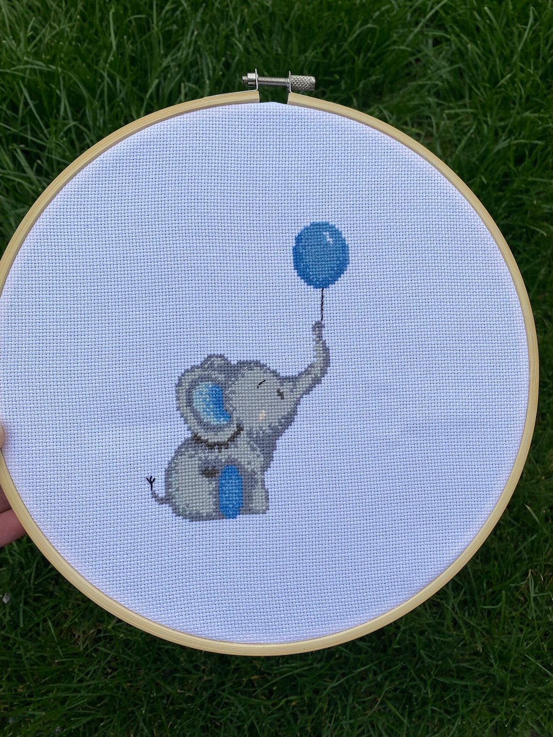 PDF Baby Elephant Counted Cross Stitch Pattern, Baby Boy, Baby Girl - Etsy