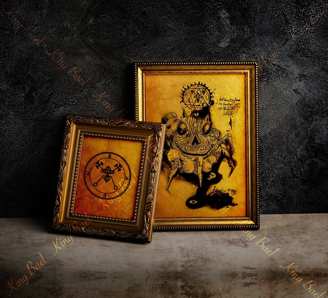 King Bael" Digital Original Art Drawing/ Bael Seal/ King Bael Painting ...