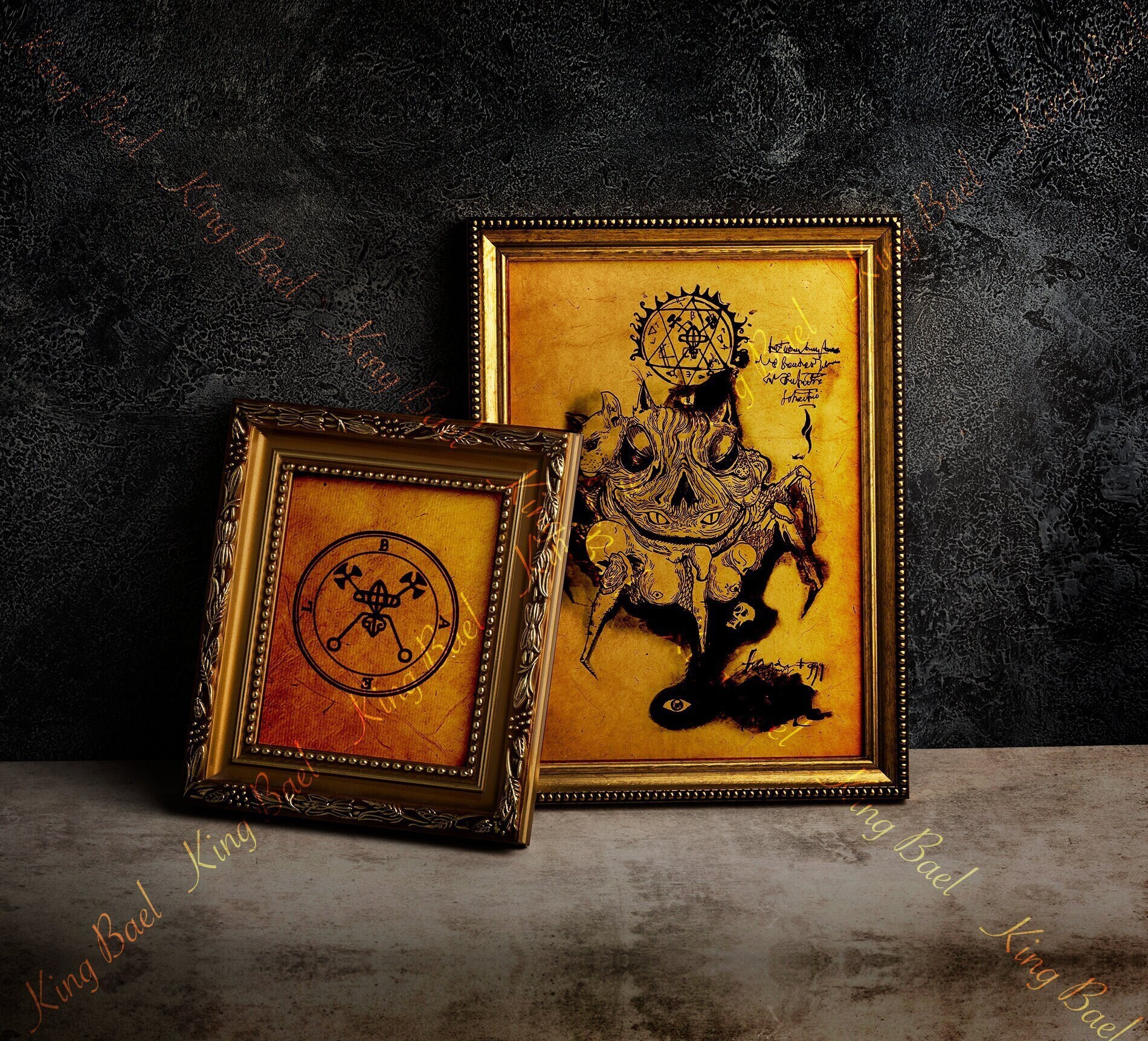 King Bael Digital Original Art Drawing/ Bael Seal/ King - Etsy