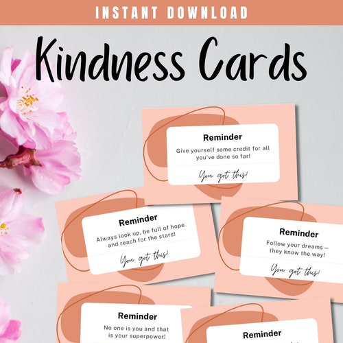 Kindness Cards Encouragement Cards Inspirational Message - Etsy