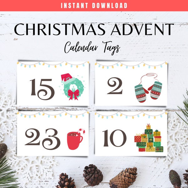 Advent Numbers - Etsy