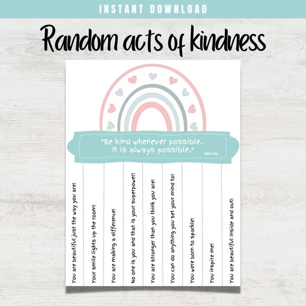 Random Acts of Kindness - Etsy