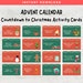 Christmas Advent Calendar Activity Cards: Printable Countdown (PDF) - Etsy