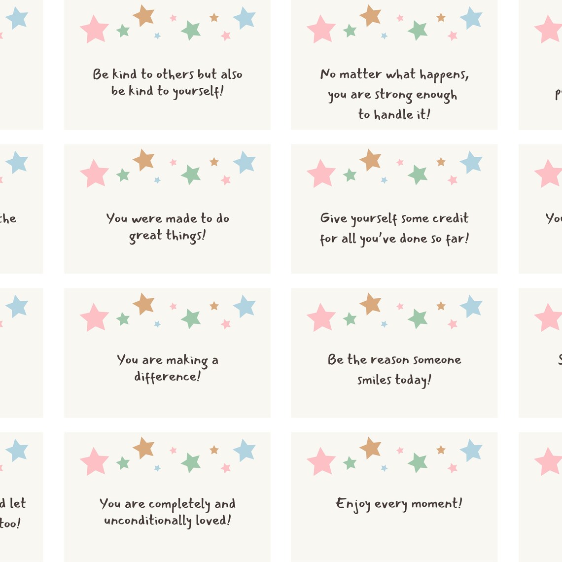 Kindness Cards | Mindfulness Kids | Classroom Kindness | Lunch Box ...