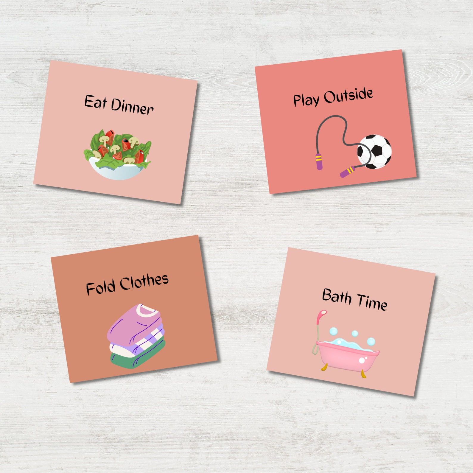 Daily Routine Cards for Kids, Daily Routine Printable, Chore Cards for ...