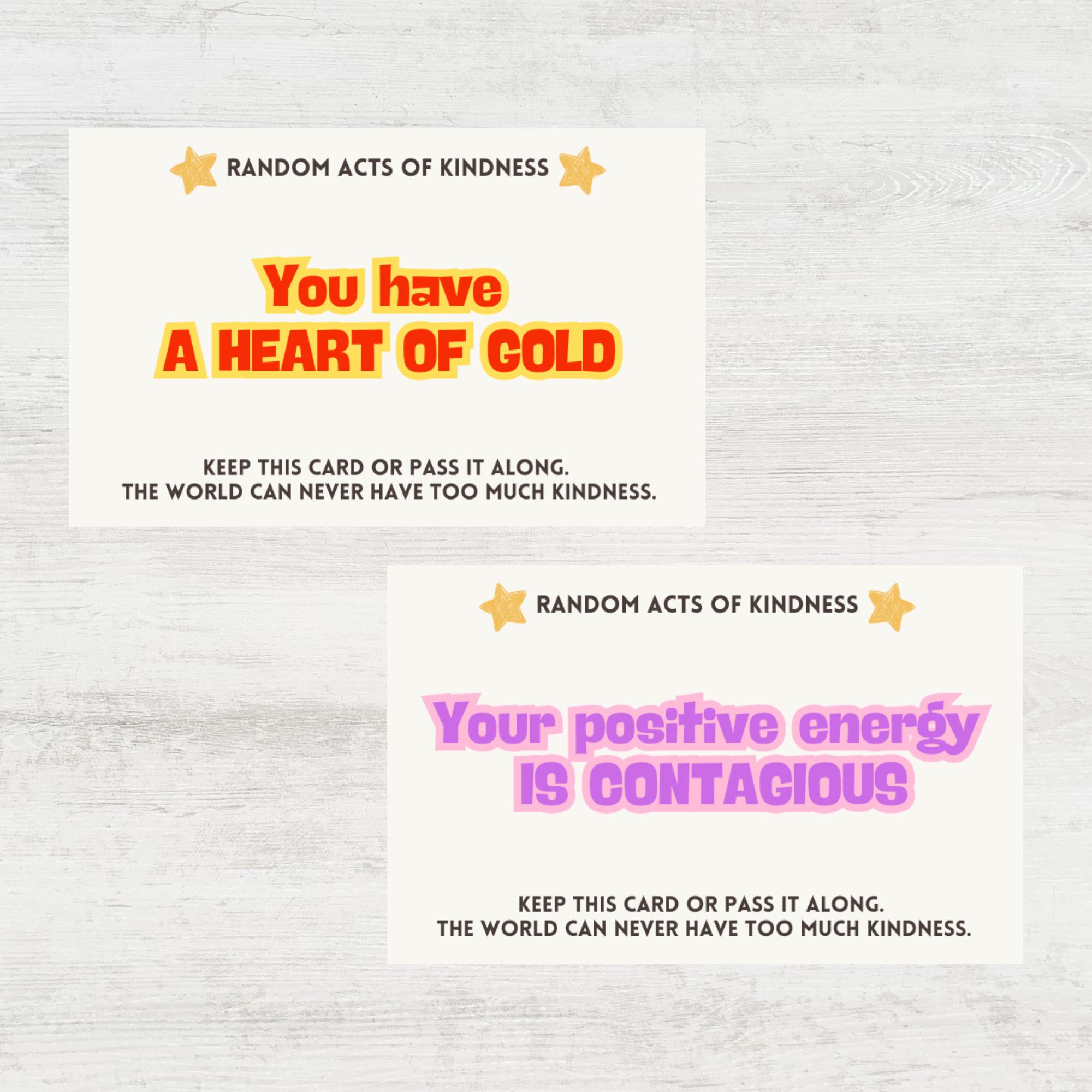 Random Acts of Kindness, Kindness Challenge Cards, Classroom Decor ...