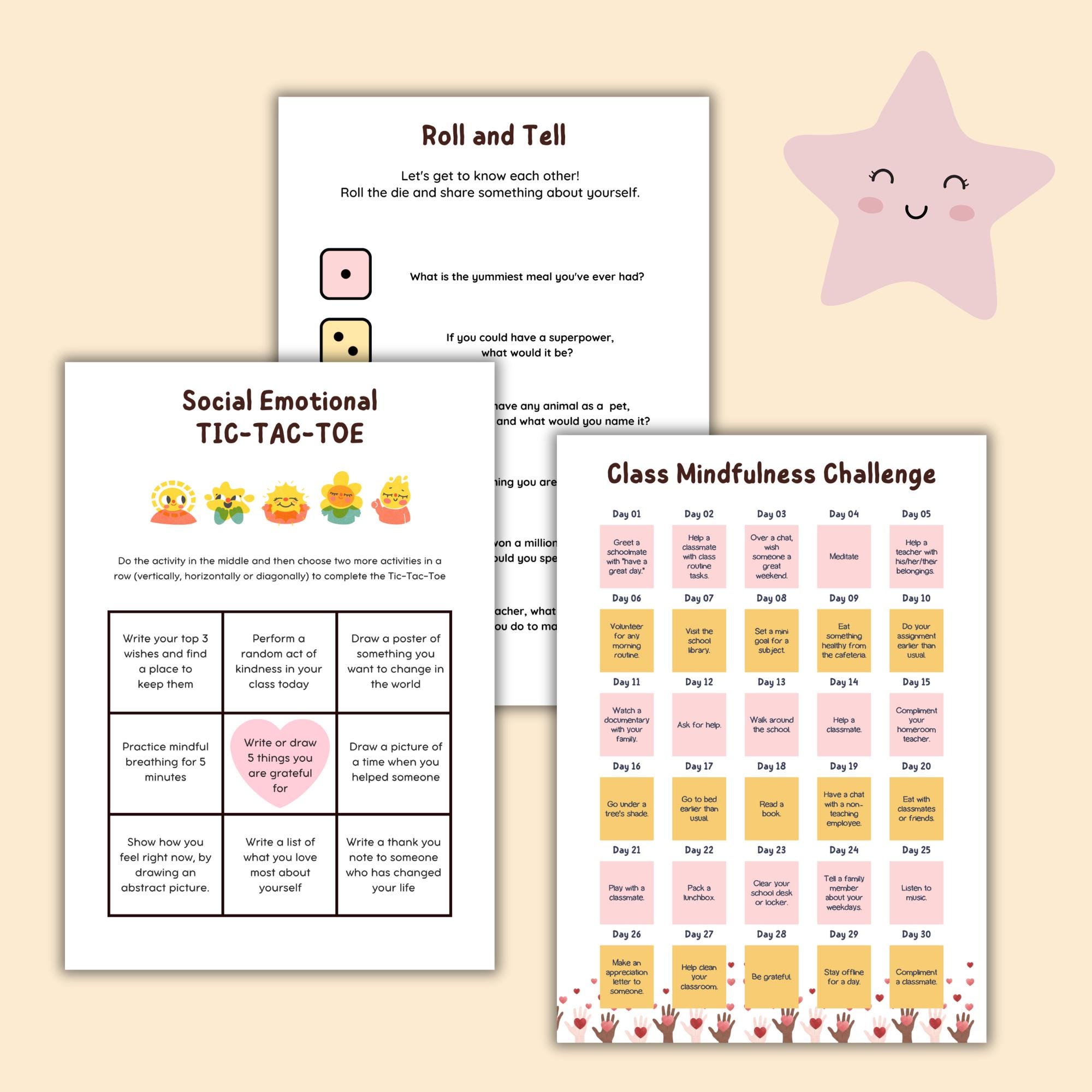 Mindfulness Worksheets for Kids, Therapy Worksheets, Emotions Activity ...