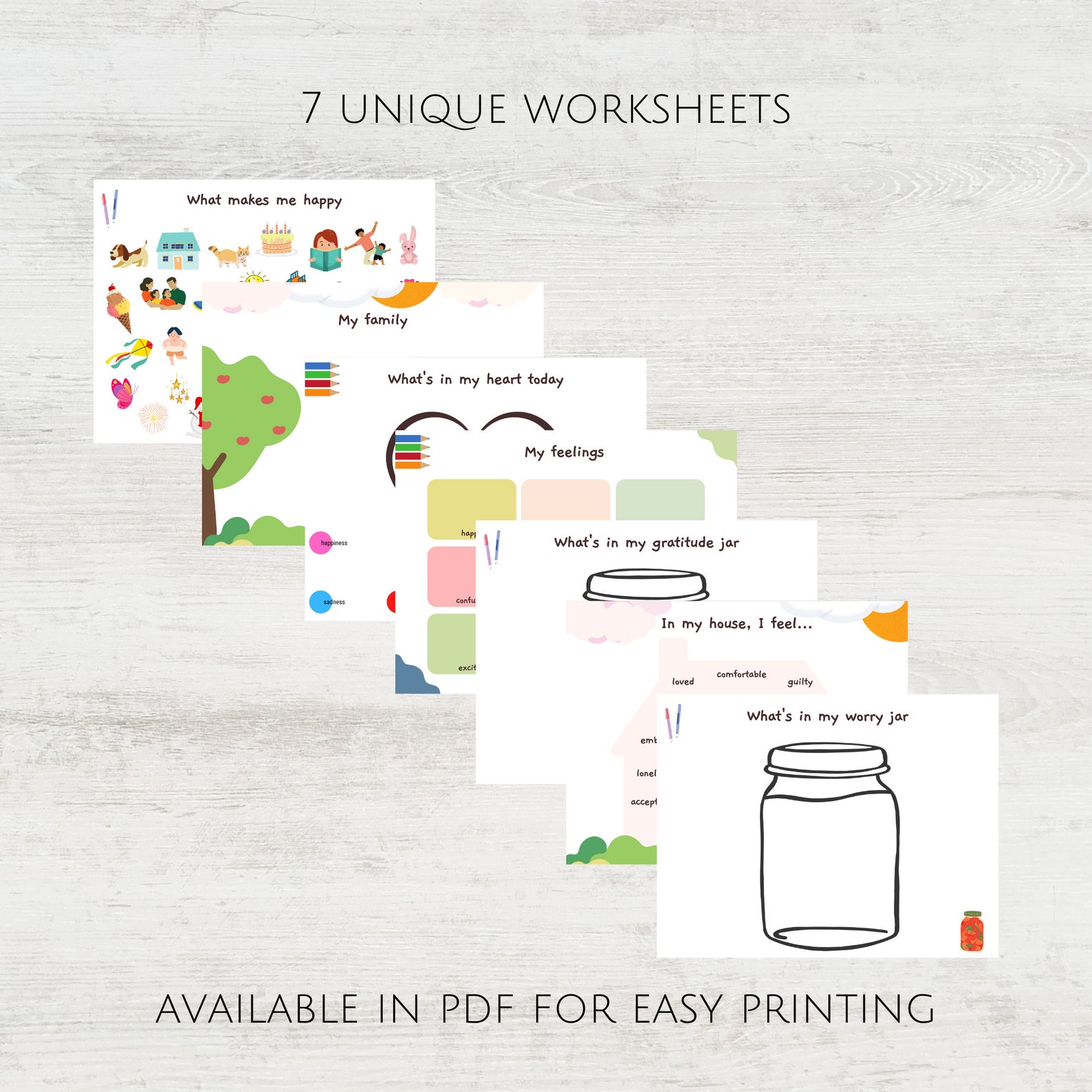 Mindfulness Worksheets for Kids: Emotions Activities, Calm Down Corner ...