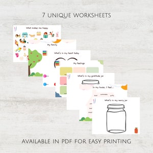 Mindfulness Worksheets for Kids: Emotions Activities, Calm Down Corner ...