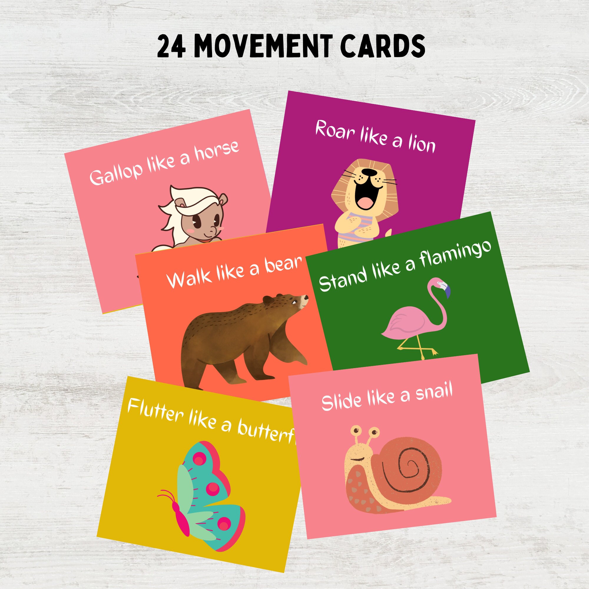 Anxiety Cards Bundle, Anxiety Coping Skills Cards, Animal Movement ...