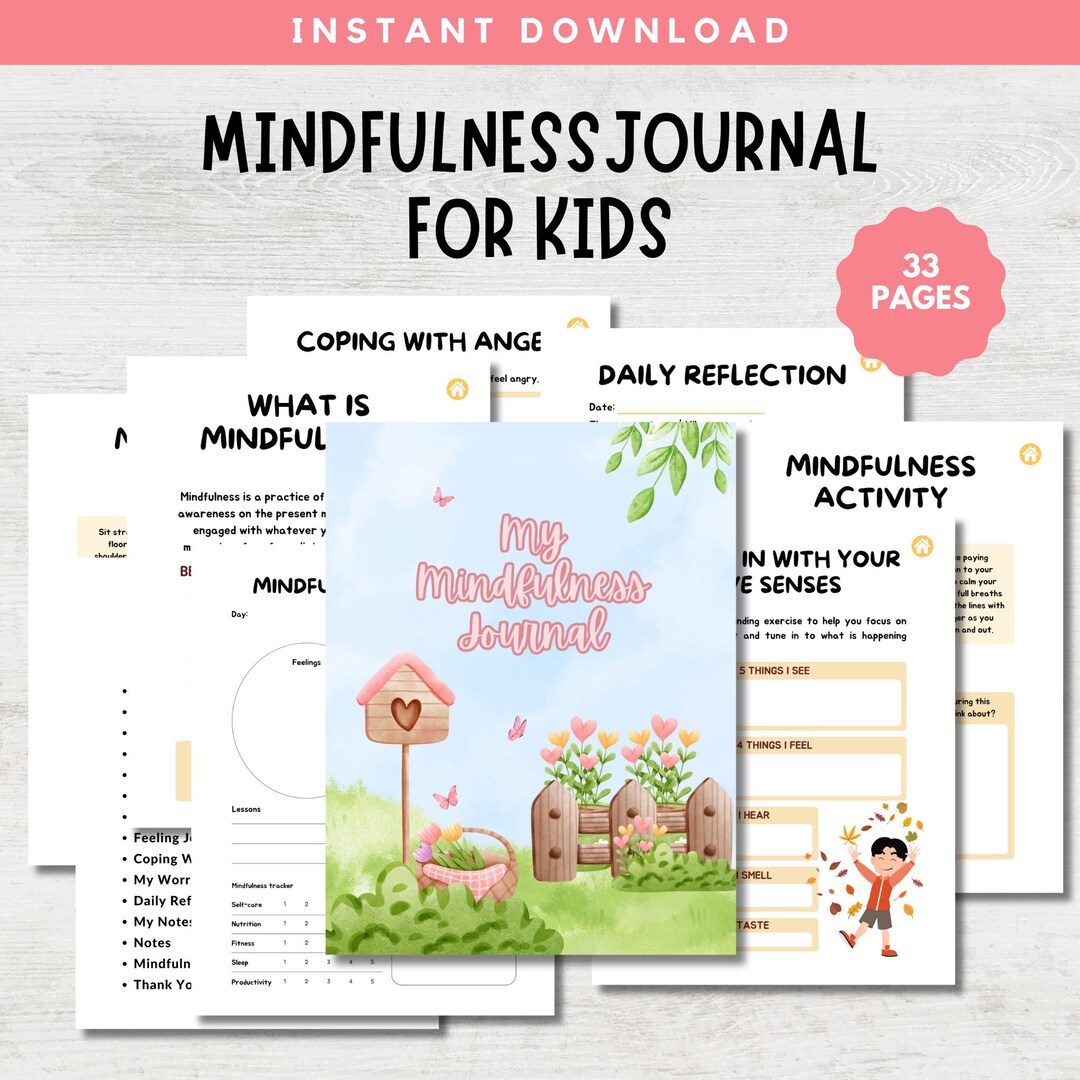 Mindfulness Journal for Kids: Calming Activities, Emotional Regulation ...