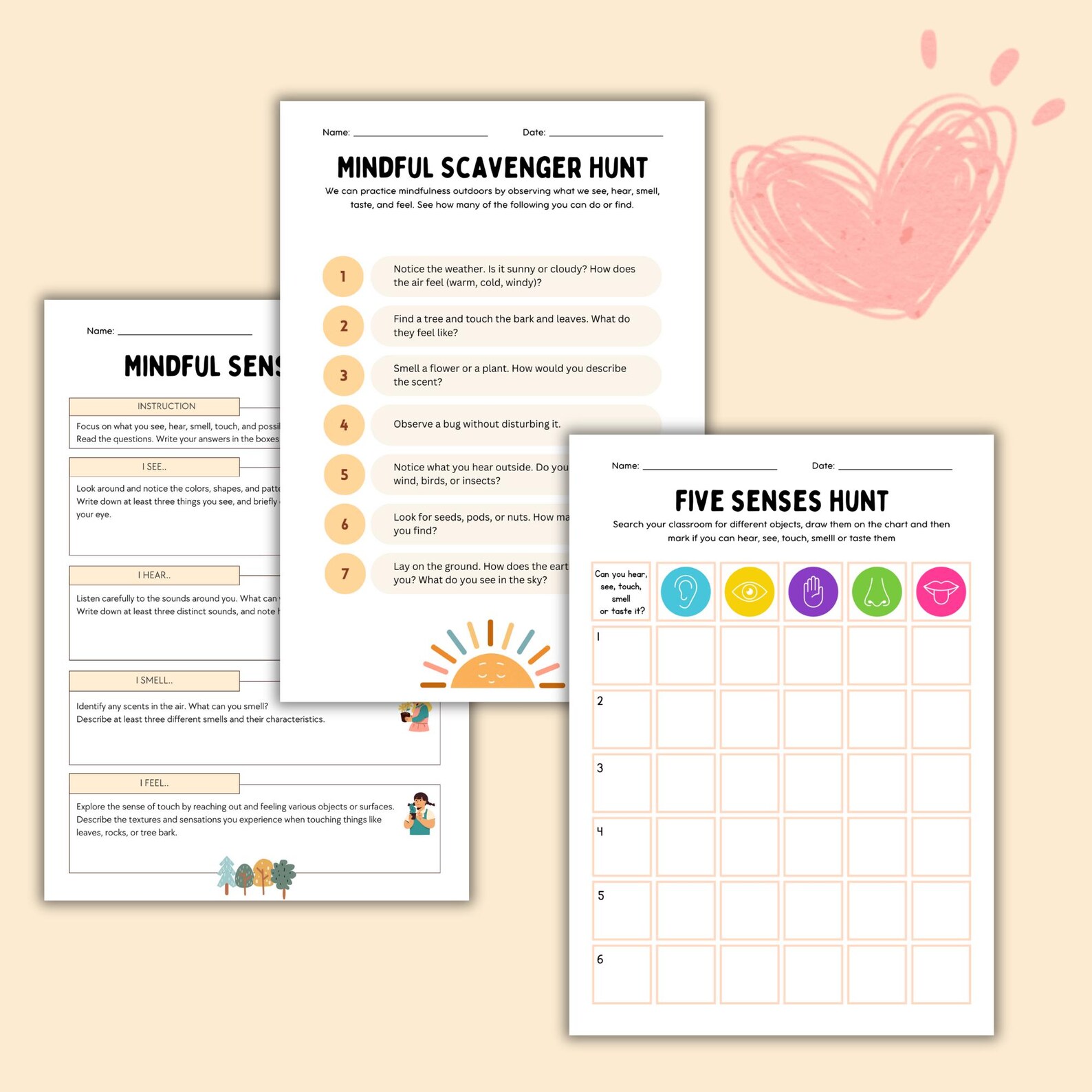 Mindfulness Worksheets for Kids: Emotional Regulation Activities (PDF ...
