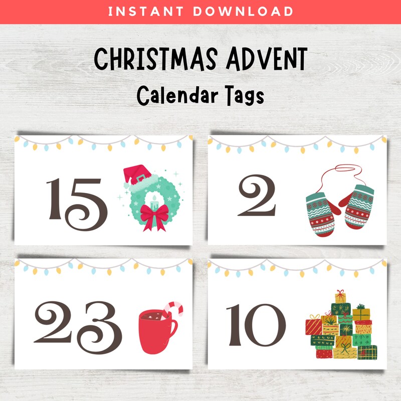 Advent Numbers - Etsy