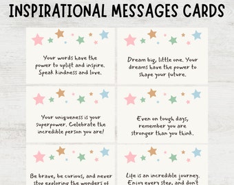 Kindness Cards, Compliment Cards, Inspirational Message, Mindfulness ...
