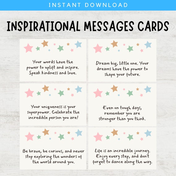 Words Of Encouragement Cards Encouragement Card Bundle