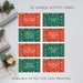 Christmas Advent Calendar Activity Cards: Family Fun (PDF) - Etsy