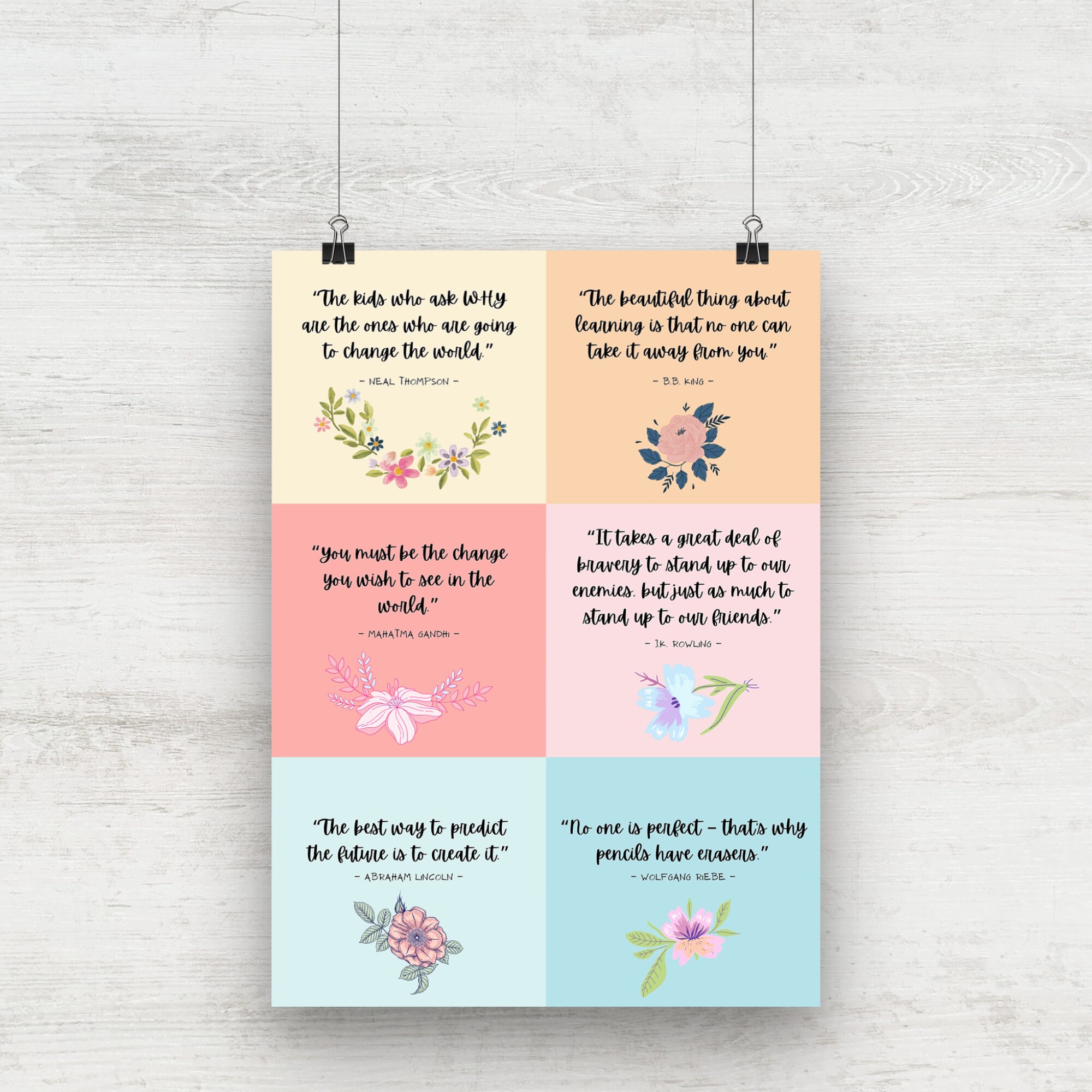 Quotes Cards for Kids, School Lunch Box Notes, Printable School Notes ...