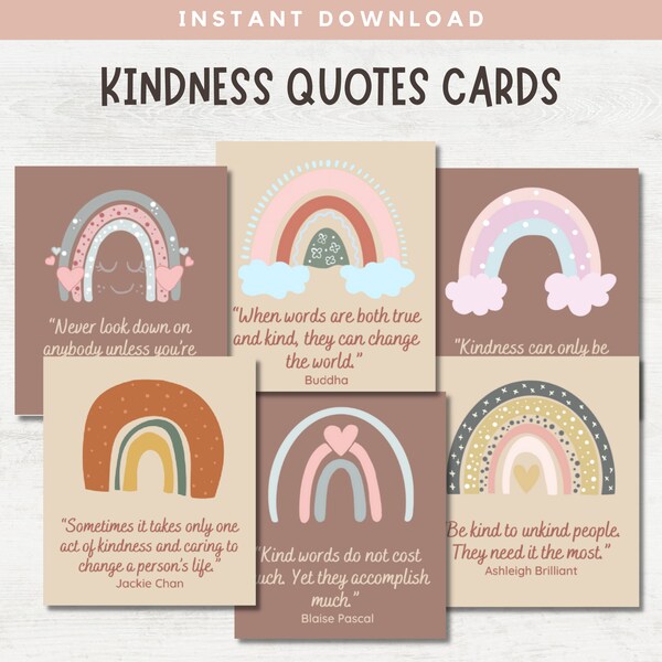 Kindness Cards for Kids - Etsy