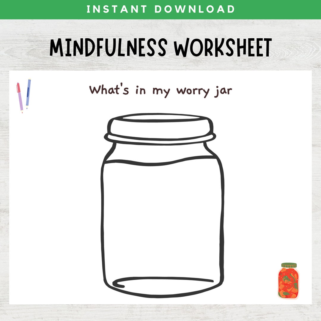 Mindfulness Worksheet for Kids, Emotions Activity for Kids, Printable ...
