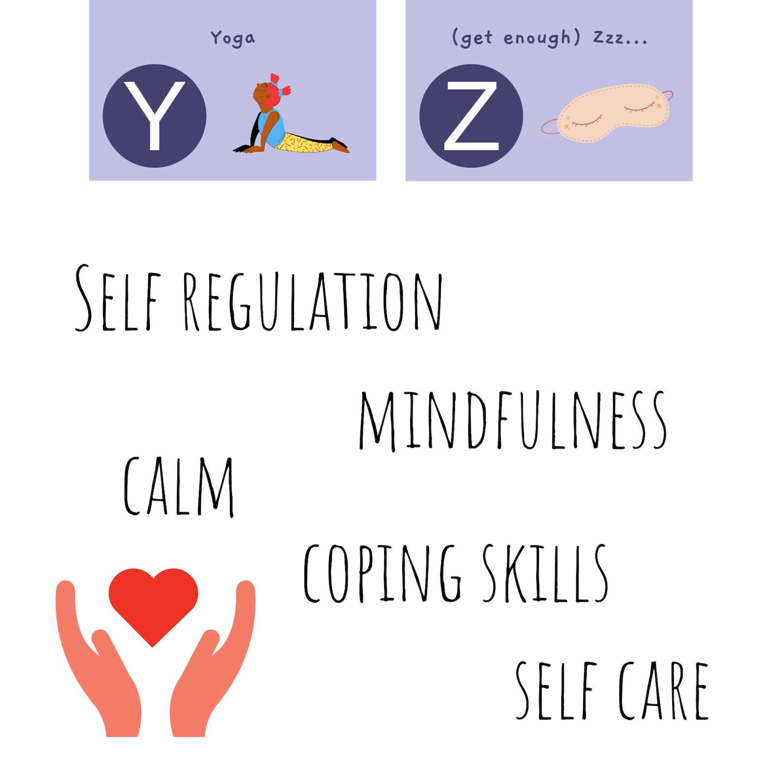 Alphabet Coping Skills Cards: Self-regulation, Mindfulness (PDF) - Etsy