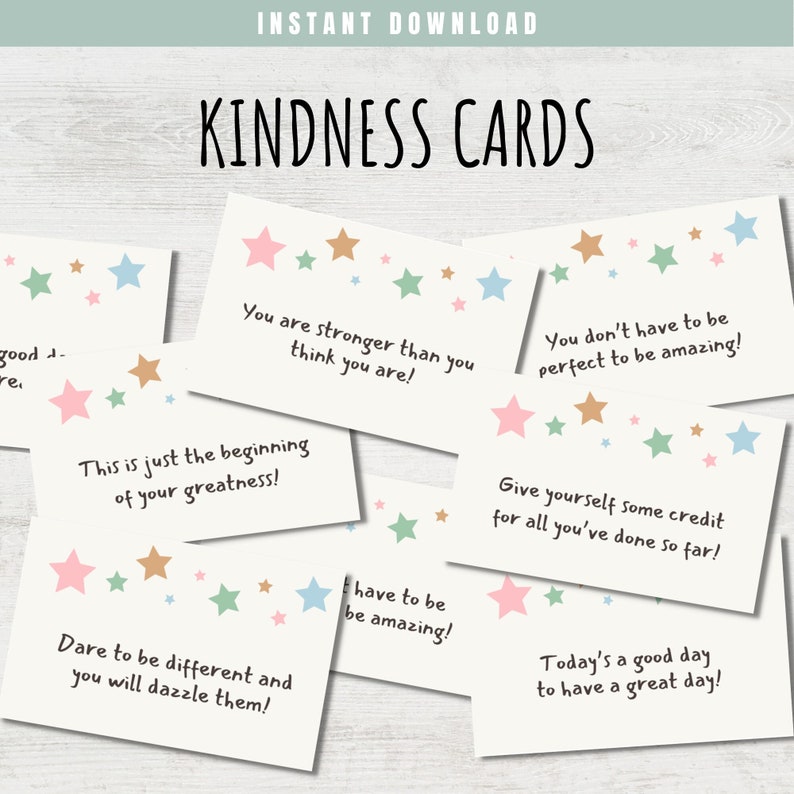 Kindness Cards Encouragement Cards Inspirational Message - Etsy