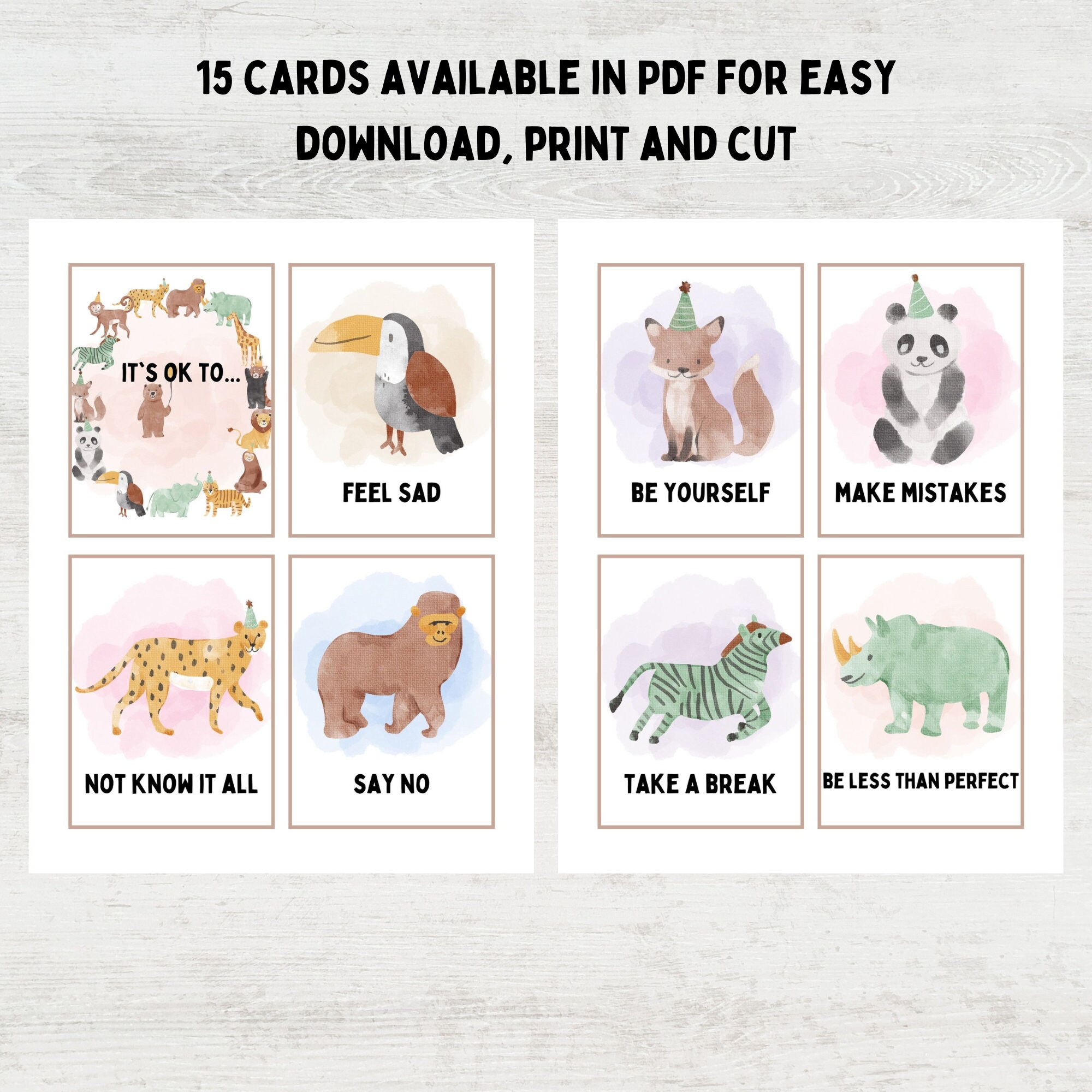 Anxiety Coping Skills Cards Anxiety Cards Children's - Etsy