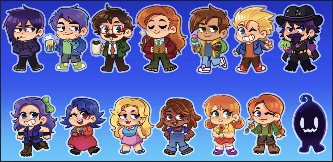 MUST GO NOW! - Stardew Valley Bachelors and Bachelorettes 3"inch Epoxy ...