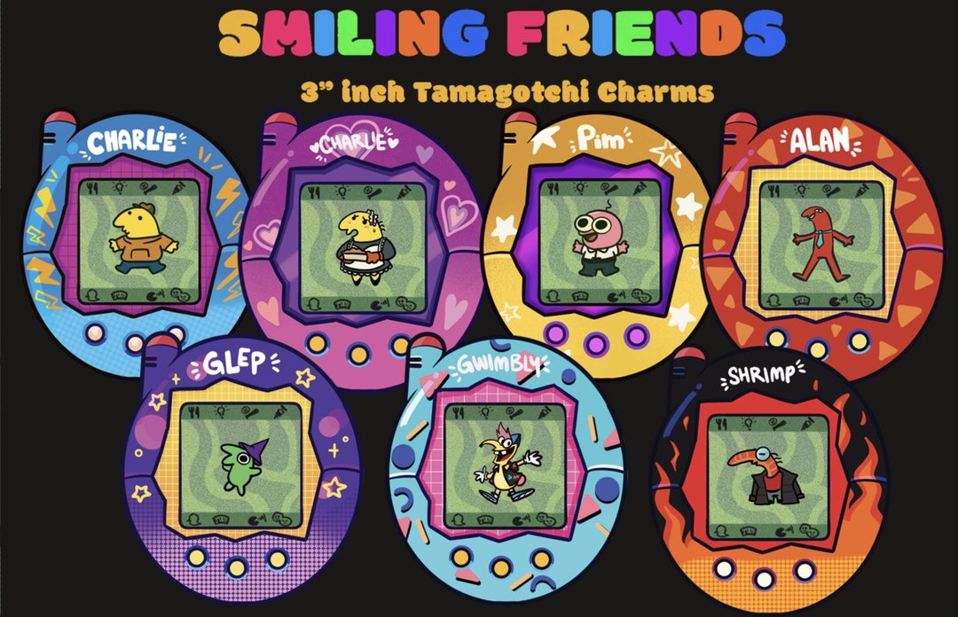 Smiling Homies Tamagotchi 3" Inch Keychain Charm - Etsy
