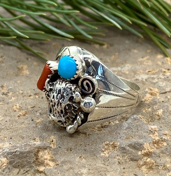 Vintage Native American Navajo Heavy Sterling Silver … - Gem