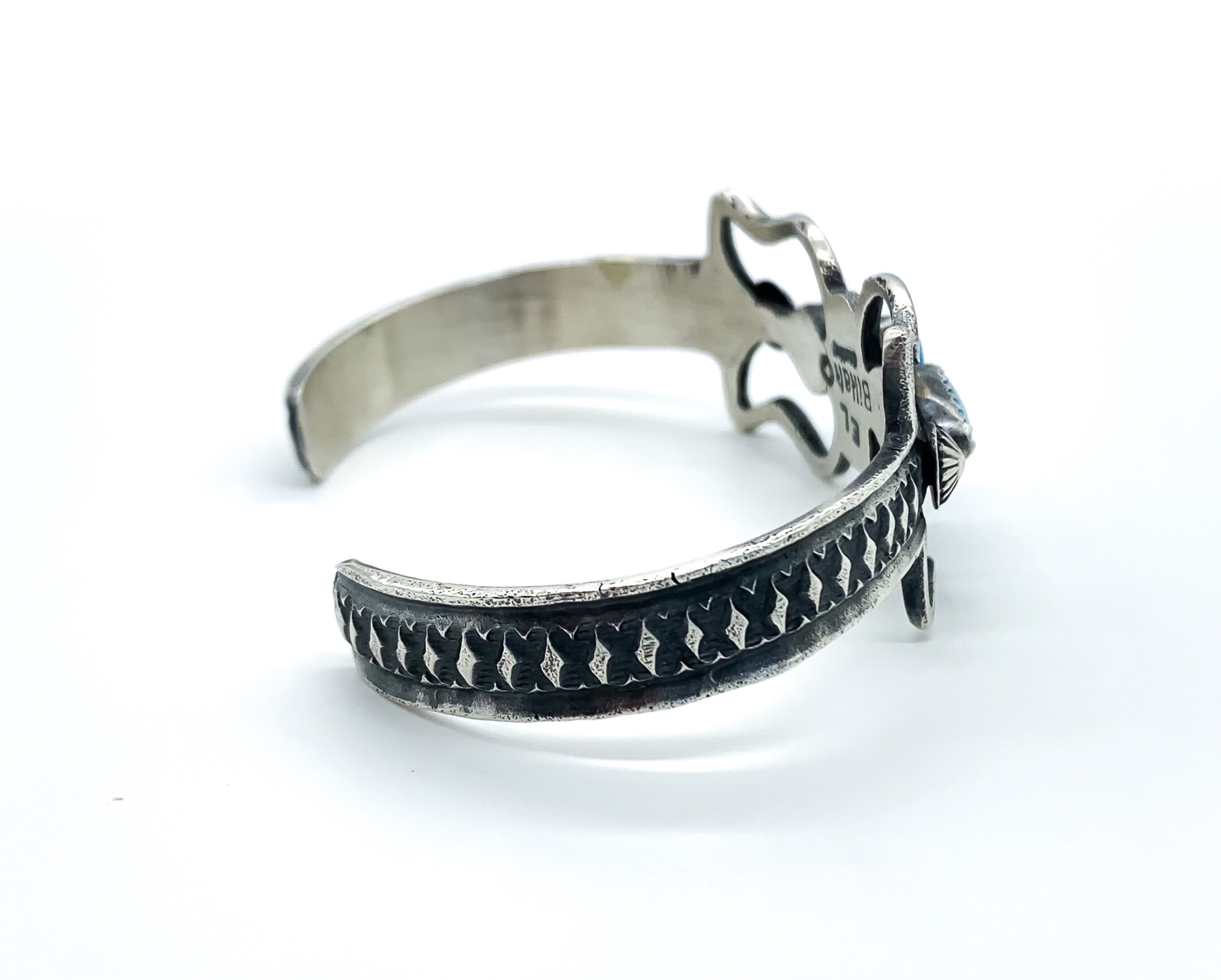 Vintage Native American Navajo Eva & Linberg Billah Sterling Silver ...