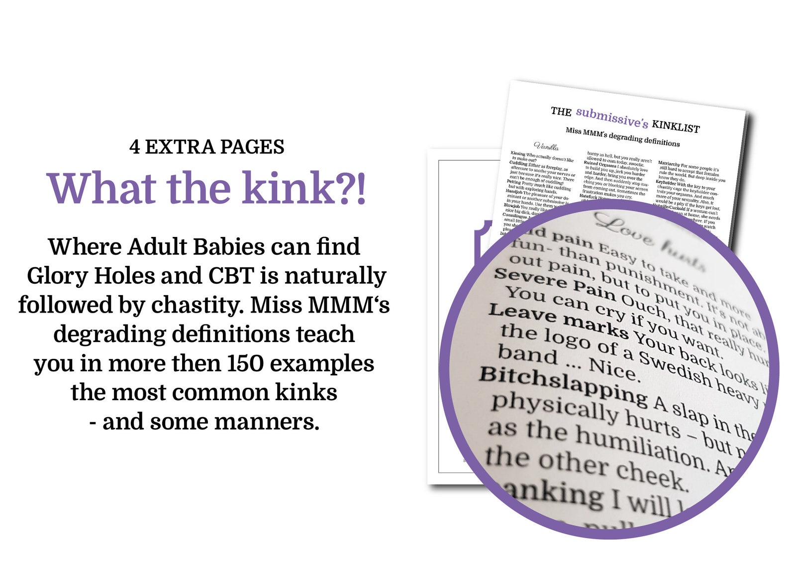 The Submissive's Kinklist Know Your Kinks Share Them - Etsy Australia