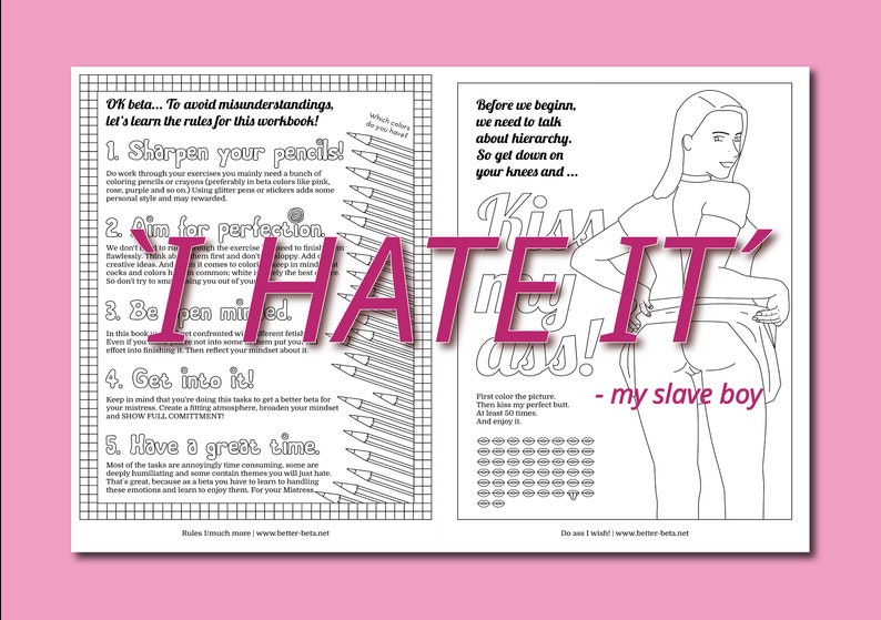 Better Beta 1 Femdom Workbook for Beta Boy Education Humiliating Games ...