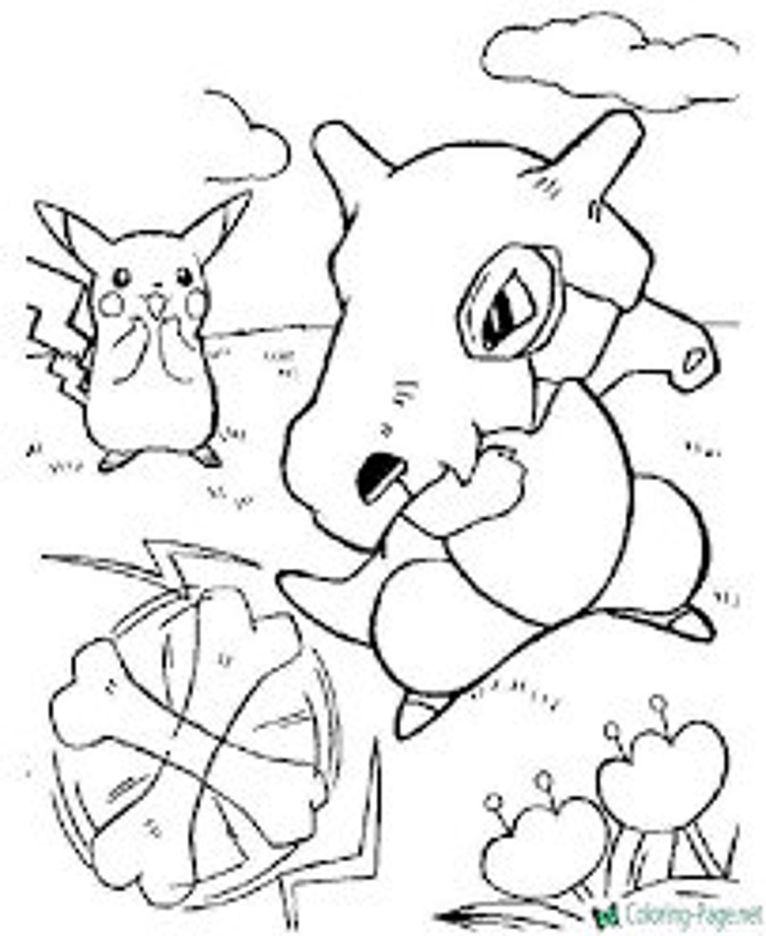 Marowak Pokemon Coloring Page - Etsy