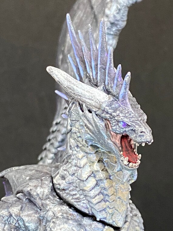 Silver Dragon-dnd Miniature-dungeons&dragons-ttrpg-custom - Etsy